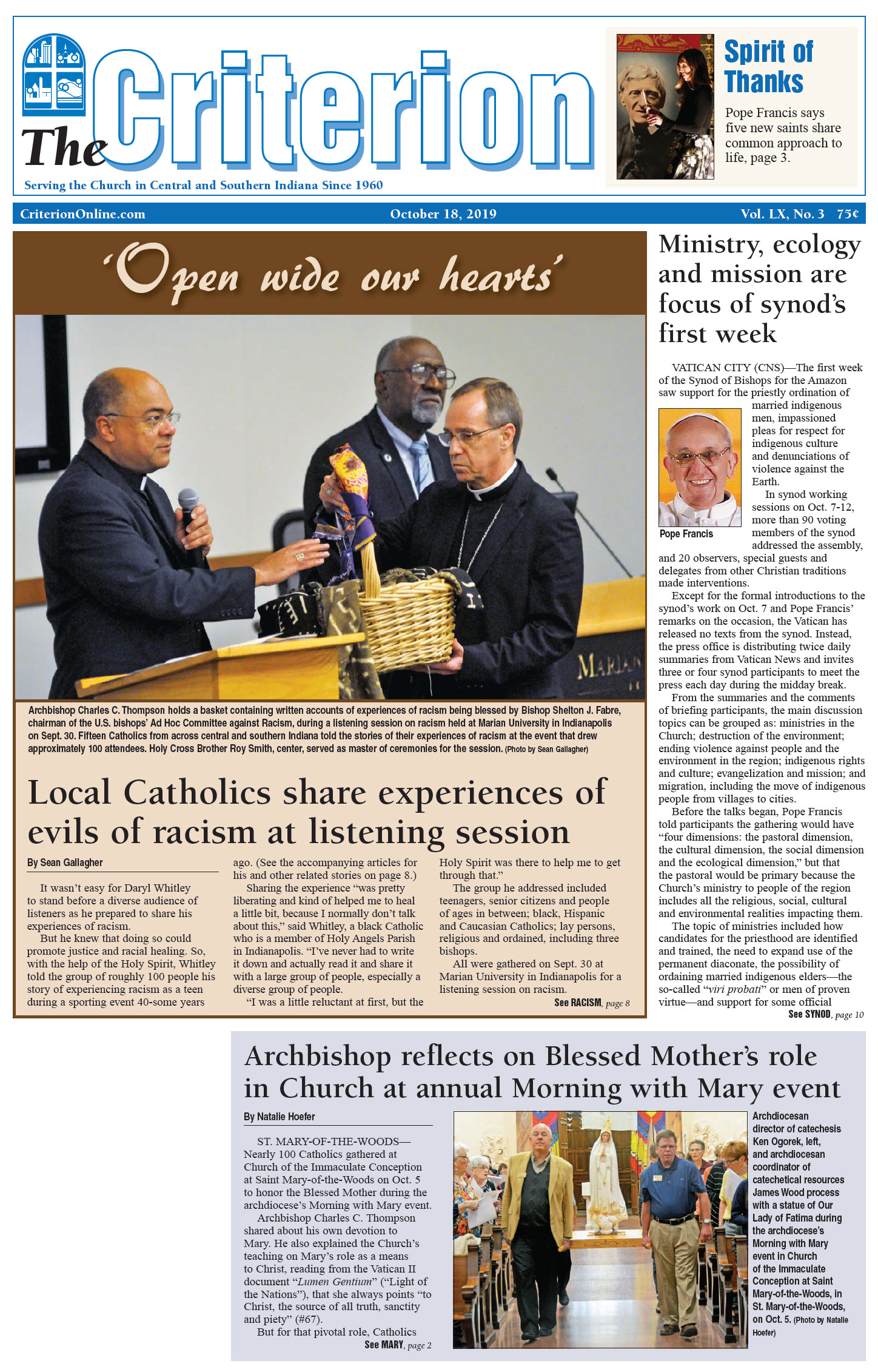 In the upcoming print issue of The Criterion (October 18, 2019)